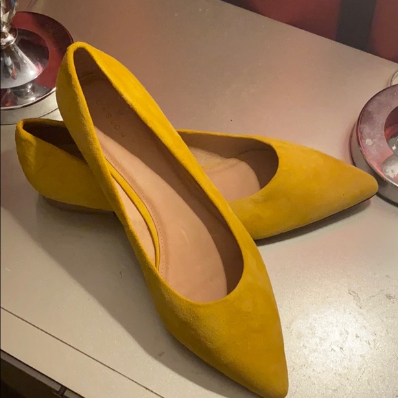Caslon | Shoes | Brand New Mustard Colored Flats Never Worn | Poshmark